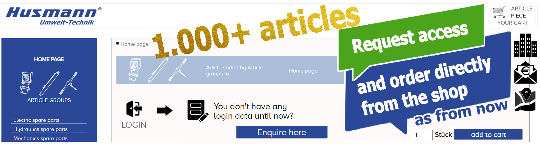 (ℹ) Request access and order